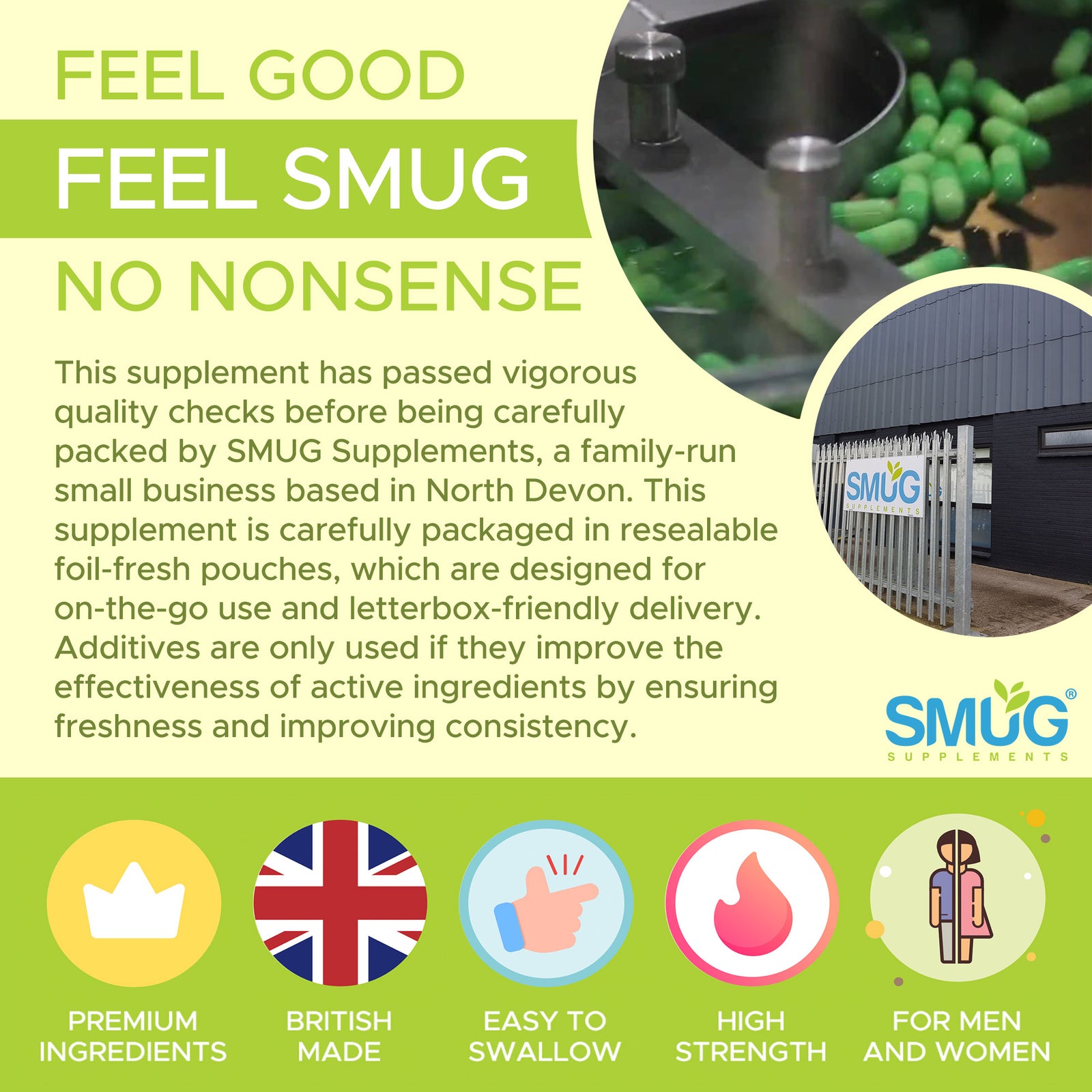 Berberine HLC British Made 98% Pure by SMUG Supplements - 365 Tablets